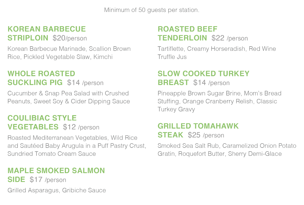 Infinity Convention Centre Food Menu - Infinity Convention Centre