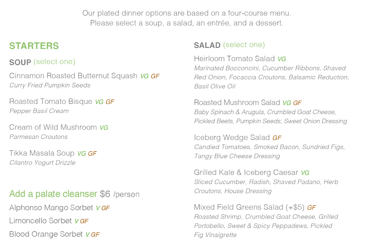 Infinity Convention Centre Food Menu - Infinity Convention Centre