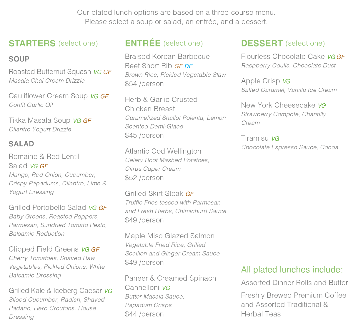 Infinity Convention Centre Food Menu - Infinity Convention Centre